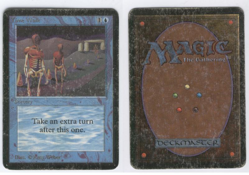 1 Time Walk (#14) Alpha Blue P9 Power9 MtG Magic Rare Card the ...