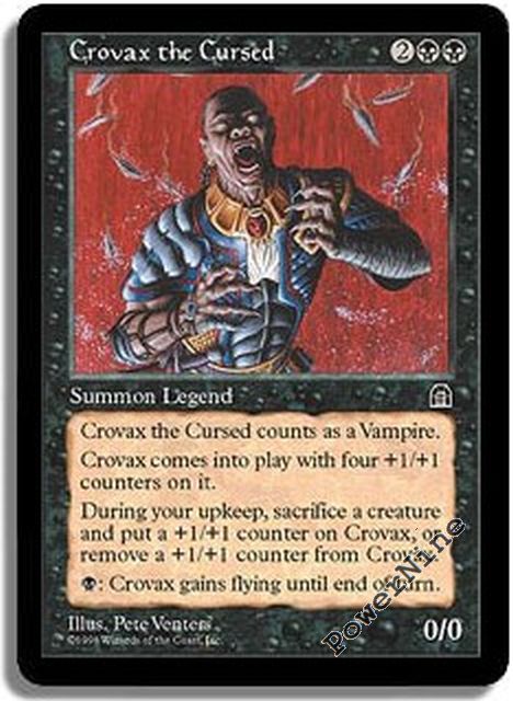 4 Crovax the Cursed = Black Stronghold Mtg Magic Rare 4x x4 | eBay